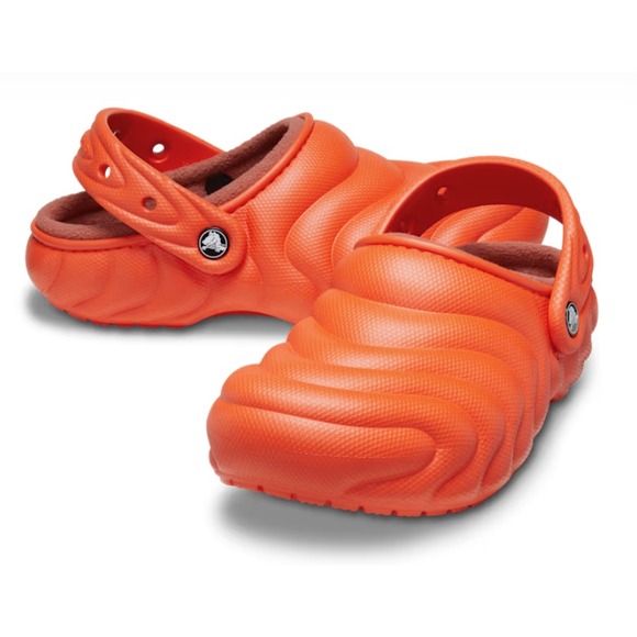 CROCS | Shoes | Crocs Classic Lined Overpuff Clog Orange Lava M6 W8 ...